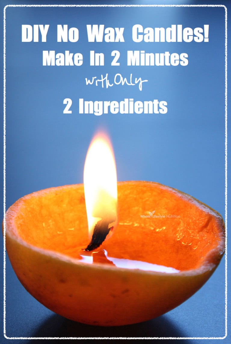 2 Ingredients - 2 Minutes To Make ~ DIY No Wax Candles (Burns up to 8 ...